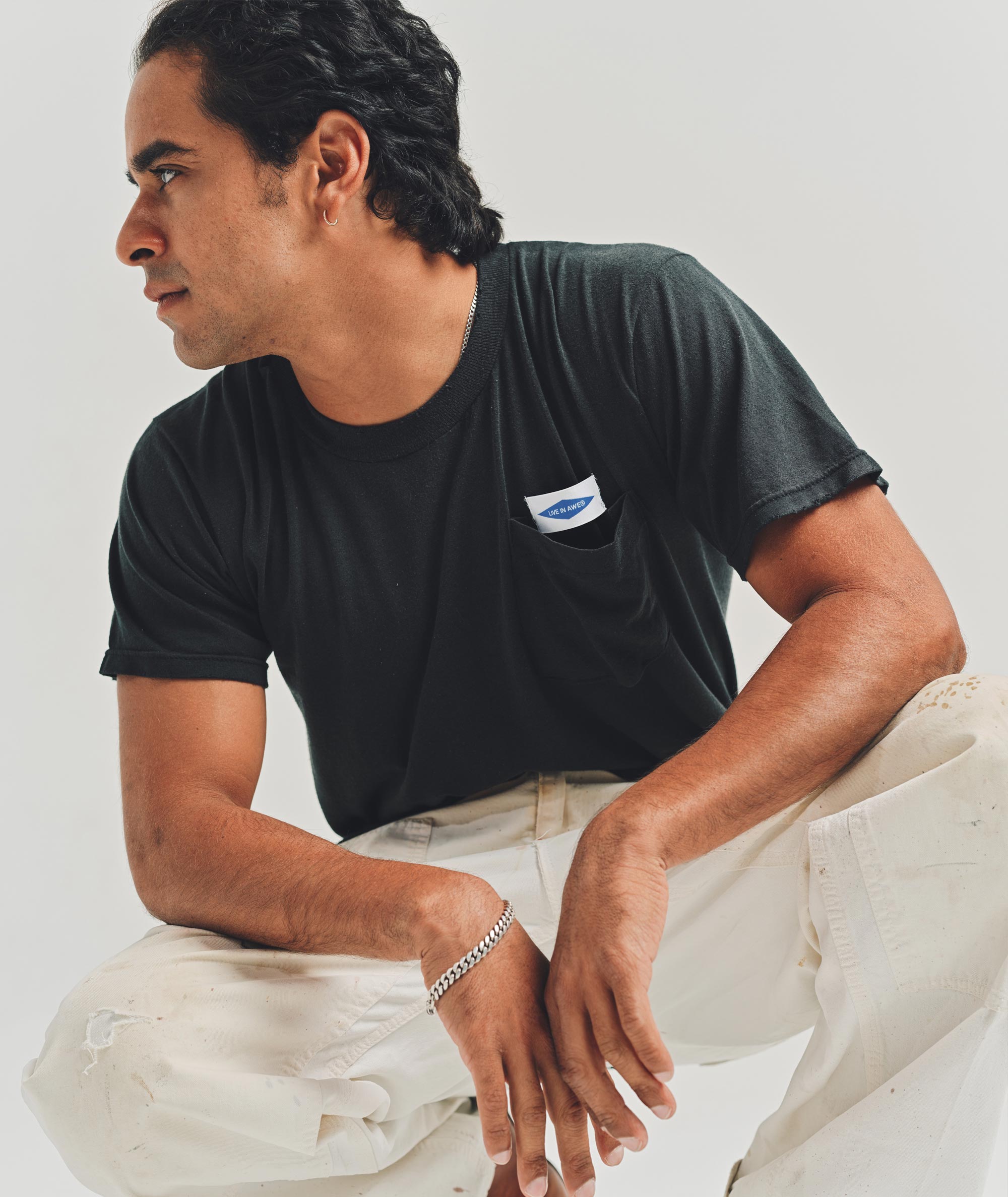 AWE Faded Pocket T-Shirt Black – American Waste Enterprise