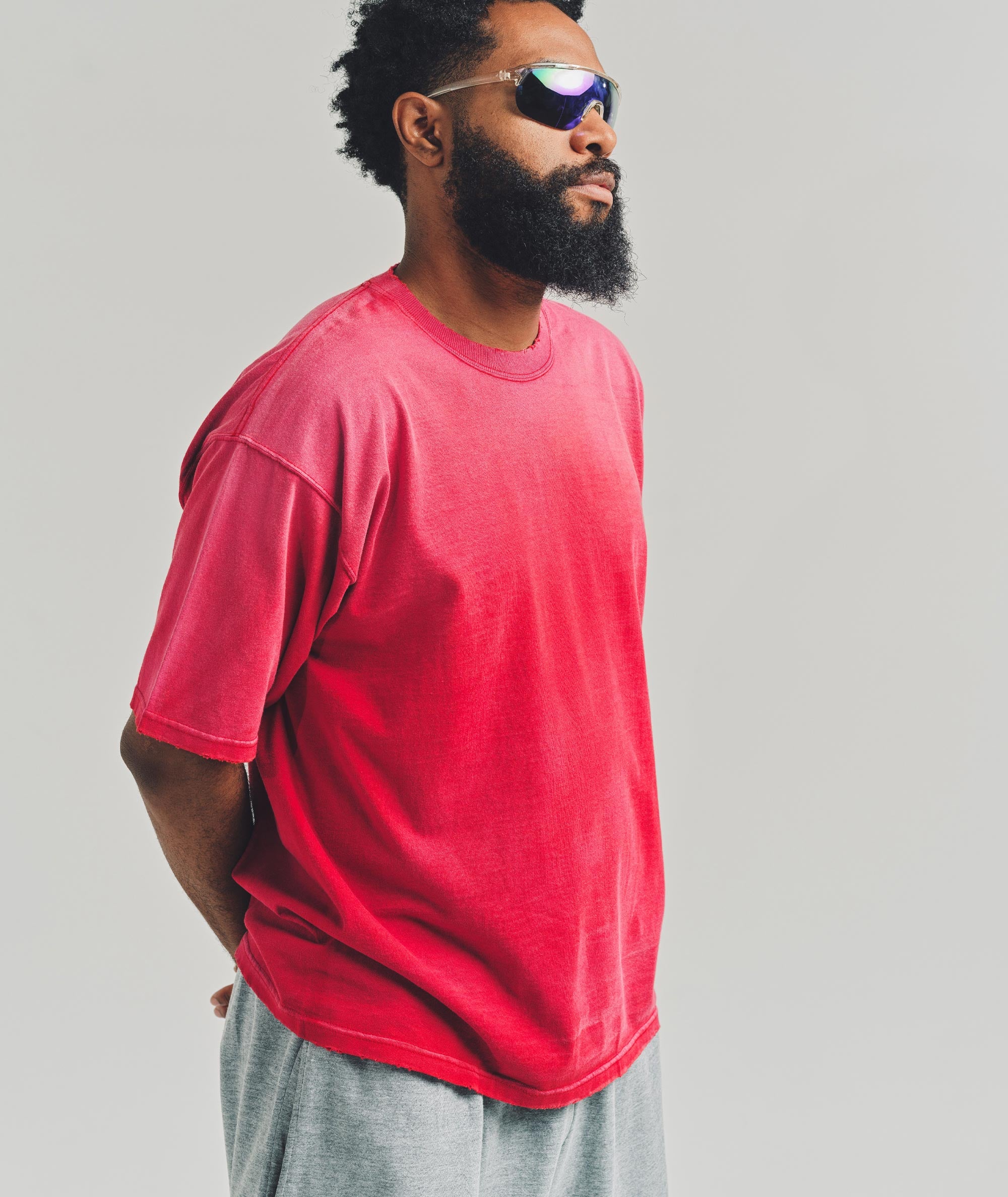AWE Faded T-Shirt Red – American Waste Enterprise